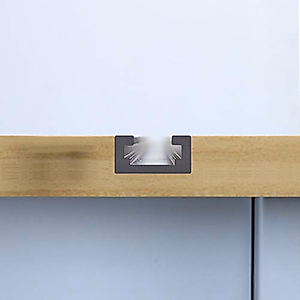 Hot Favorable Aluminum 48" T-Track for Woodworking –Double Cut Profile Universal with Predrilled Mounting Holes -Woodworking and Clamps-Fine Sandblast Black Anodized 4PK