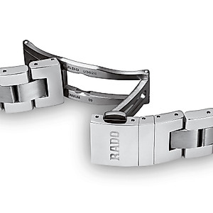 Rado Unisex Coupole Classic Stainless Steel Swiss Automatic Watch, White (R22876013)