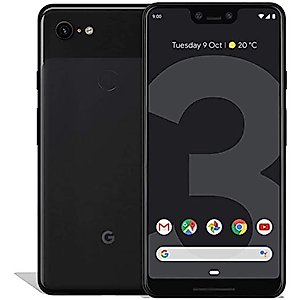 Google Pixel 3 XL (64GB, 4GB RAM) 6.3" QHD+, IP68 Water Resistant, Snapdragon 845, GSM/CDMA Factory Unlocked (AT&T/T-Mobile/Verizon/Sprint) Just Black (Renewed)