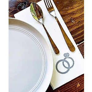 FirePrime Disposable Dinner Napkins, Guest Towels - Linen-Feel, Cloth-Like, Paper Hand Napkins, Soft, Absorbent, Thick Towels for Kitchen, Bathroom, Parties, Holidays, Dinners or Events (Wedding)