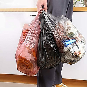 DZHJKIO Small Trash Bags,5 Rolls 46x60 Cm 100 PCS 4 Gallon Garbage Bags, For Kitchen Bathroom Bedroom Office Use