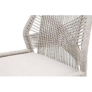 Star International Furniture Woven Loom 26" Fabric Outdoor Counter Stool - Gray