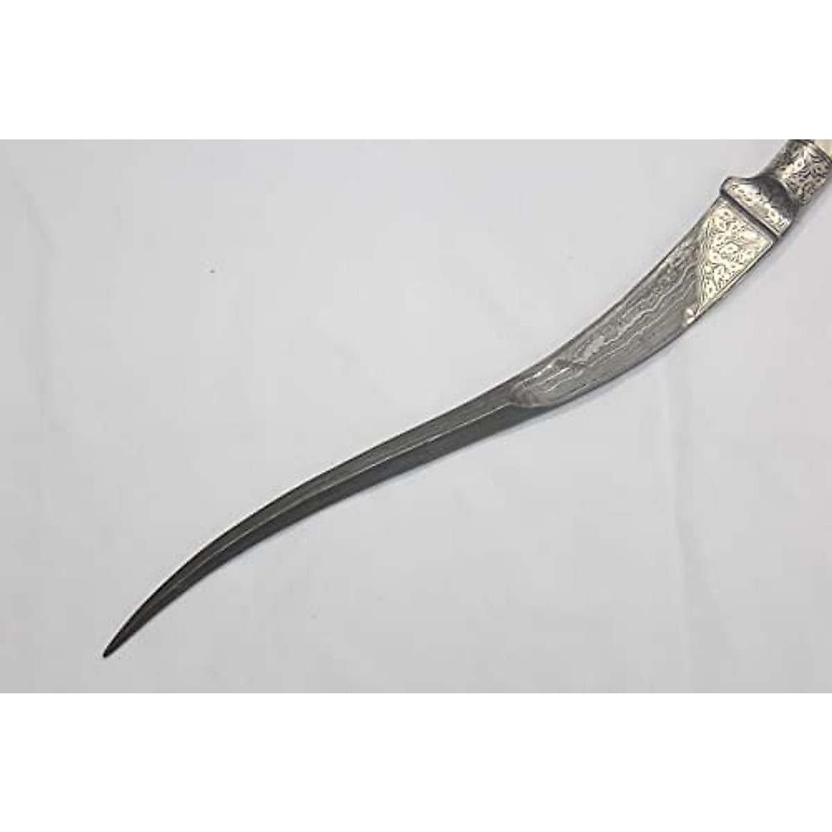 Rajasthan Gems Armor Cracker Dagger Knife Damascus Steel Blade Mother of Pearl Chip Handle B276