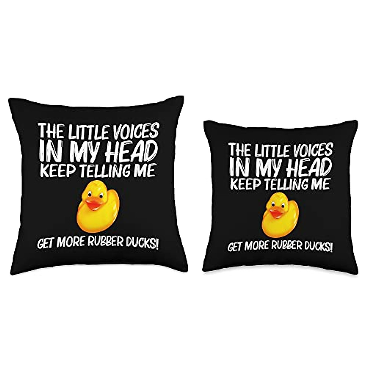 Cool Rubber Duck Gifts Toy Duck Accessories & Stuf Funny Art for Men Women Kids Rubber Ducks Duckie Throw Pillow, 18x18, Multicolor