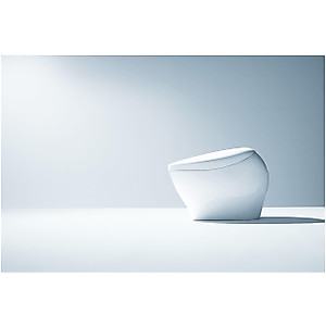 TOTO® NEOREST® NX1 Dual Flush 1.0 or 0.8 GPF Toilet with Integrated Bidet Seat, EWATER+® - Cotton White - MS902CUMFG#01