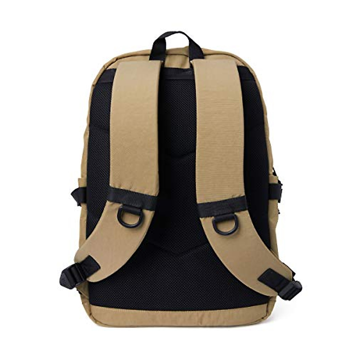 BT21 Space Wappen Collection Lightweight Canvas Mesh Casual Student Backpack, Beige