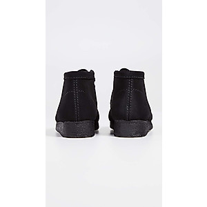 Clarks Men's Wallabee Boot Chukka, Black Suede, 070 M US