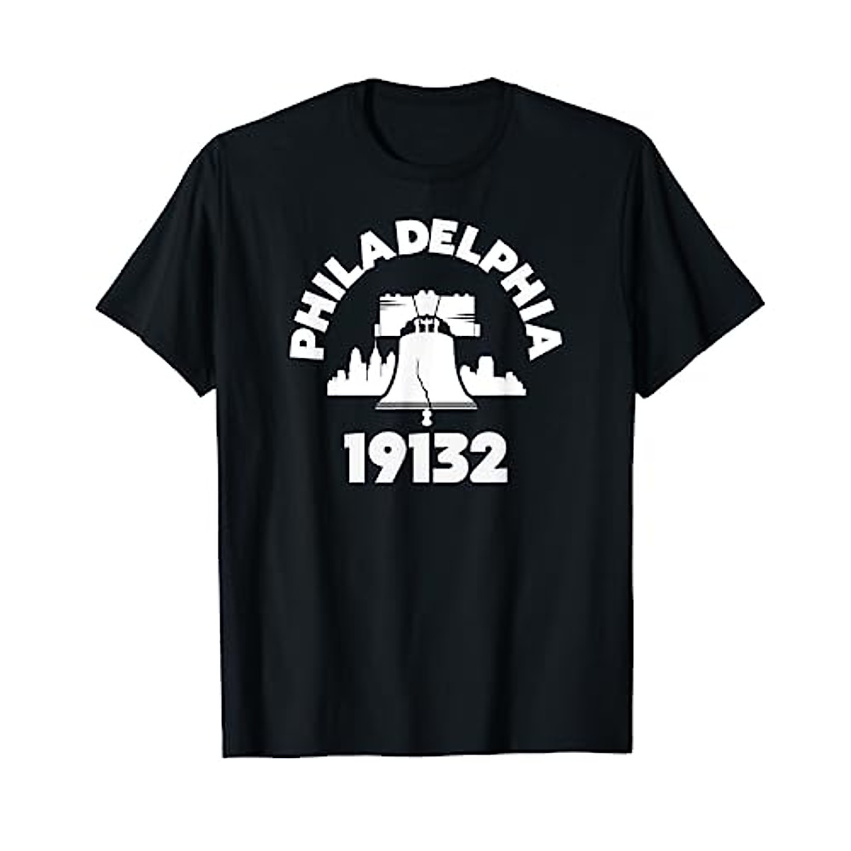 Philly Neighborhood 19132 Zip Code Philadelphia Liberty Bell T-Shirt