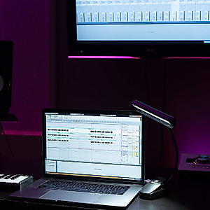 Music Stand Light - Book Light for Reading in Bed – Clip on Portable LED Light - Reading Light - Clamp Light for Violin, Piano, DJ, Desk & More – USB, AA battery operated (Batteries Not Included)