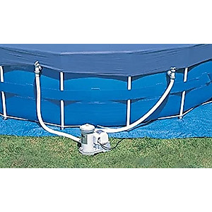 Intex Plastic 1.5" Diameter Accessory Pool Pump Replacement Hose - 59" Long - Set of 2