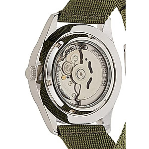 Seiko 5 Men's SNZG09K1 Sport Analog Automatic Khaki Green Canvas Watch