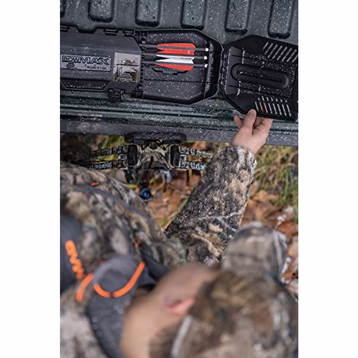 Plano Bow Max Arrow Case, Black, Archery Storage, Holds 6 Arrows Up To 32.75 in. Long, Internal Storage for Arrowheads, Fletchings and More, Resists Crushing and Scratches