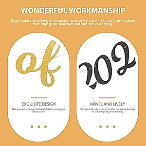 ABOOFAN 1 set of Graduation Banner Decorative Graduation Party Hanging Decor Photo Prop