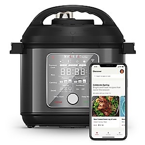 Instant Pot Pro Plus Wi-Fi Smart 10-in-1, Pressure Cooker, Slow Cooker, Rice Cooker, Steamer, Sauté Pan, Yogurt Maker, Warmer, Canning Pot, Sous Vide, Includes App with Over 800 Recipes, 6 Quart