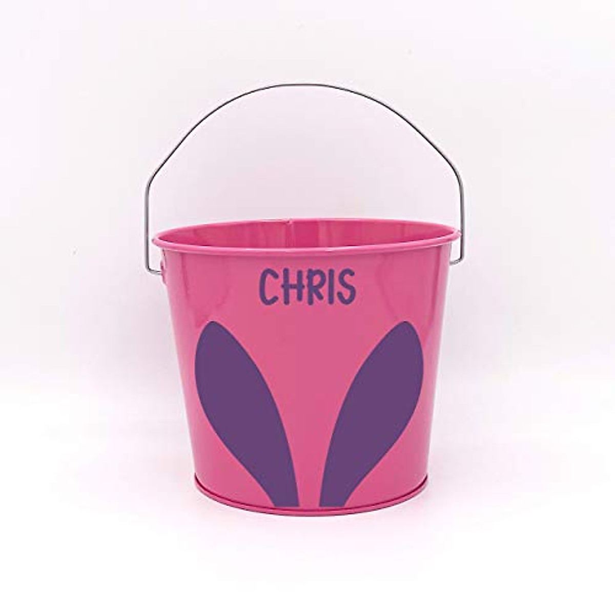 Personalized Big Ear Bunny Easter Pail