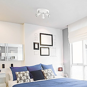 Melo 3-Light Track Lighting Canopy, Glossy White Finish, Bulbs Included,59323