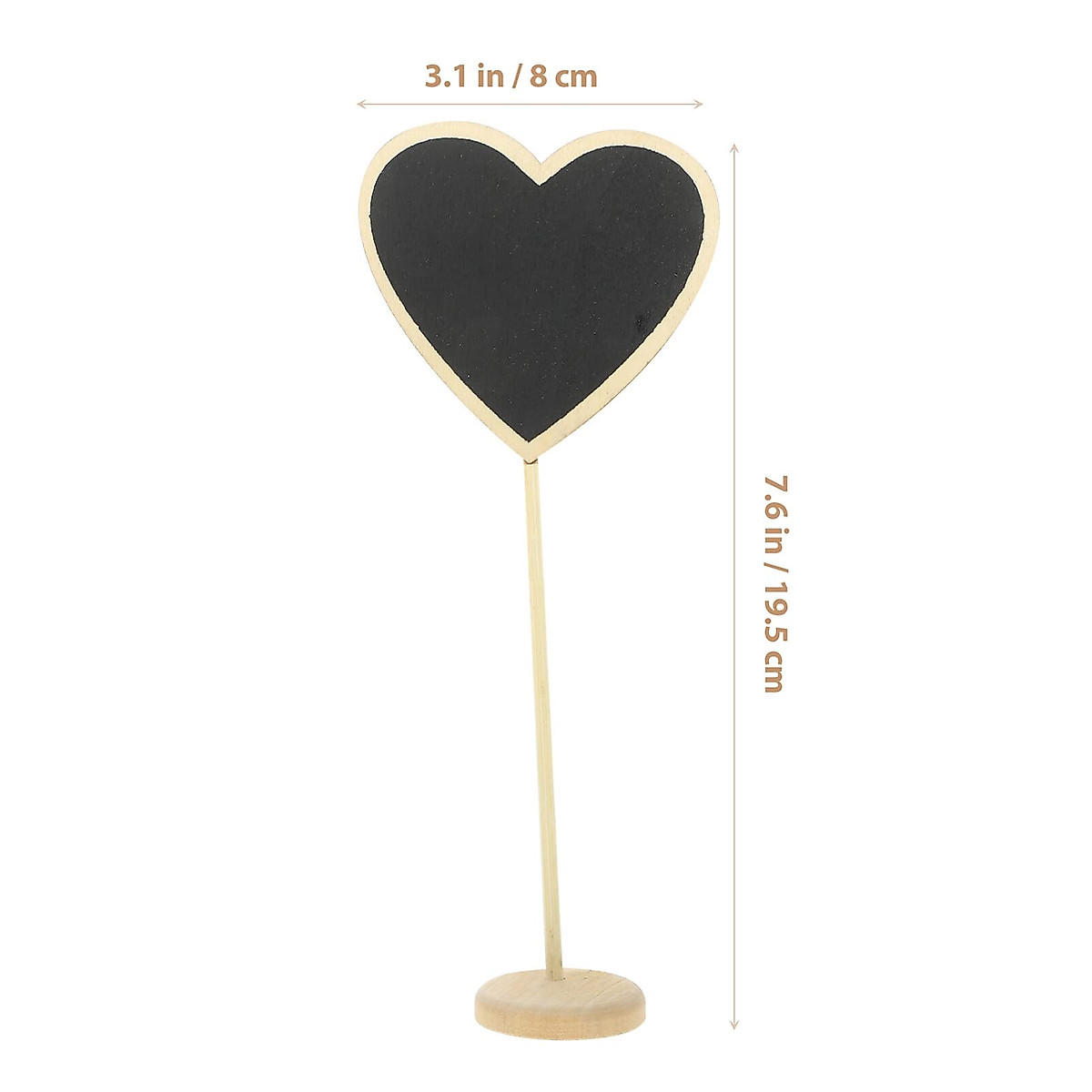 Cabilock 12pcs Decorative Ornaments Mini Erasable Chalkboards Place Cards for Weddings Small Blackboards Tabletop Chalkboard Signs Small Chalkboard Signs with Stand Buffet Wooden Bush