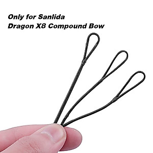 Sanlida Dragon X8 and Dragon X9 Compound Bow Replacement String and Cable Kit 16 Strands Made of BCY D97