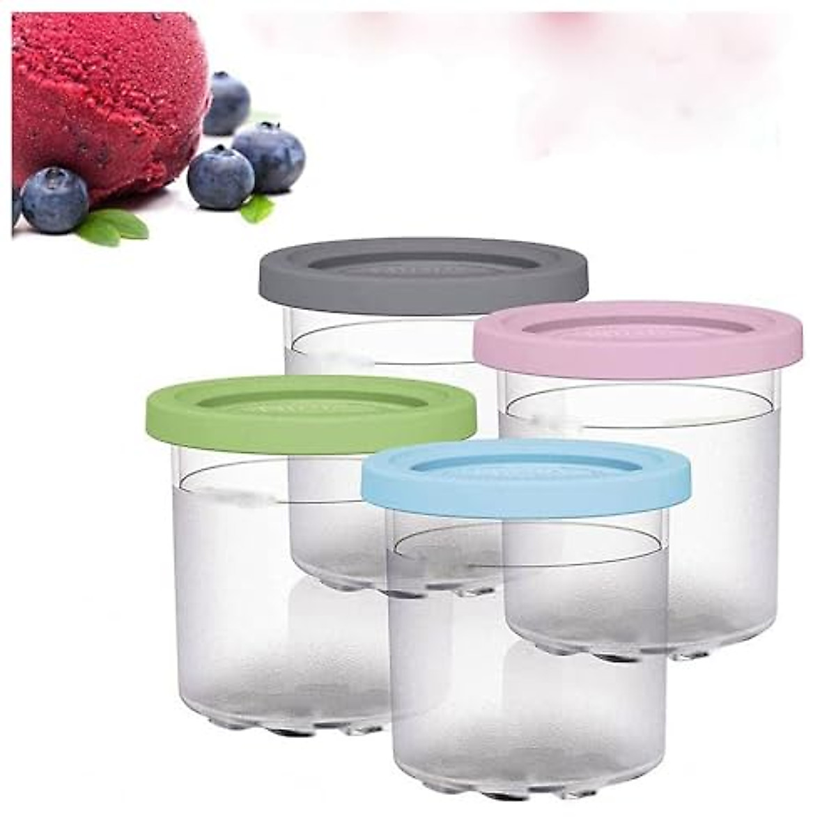 Creami Pints, for Ninja Creami,16 OZ Icecream Container Safe and Leak Proof Compatible with NC299AMZ,NC300s Series Ice Cream Makers