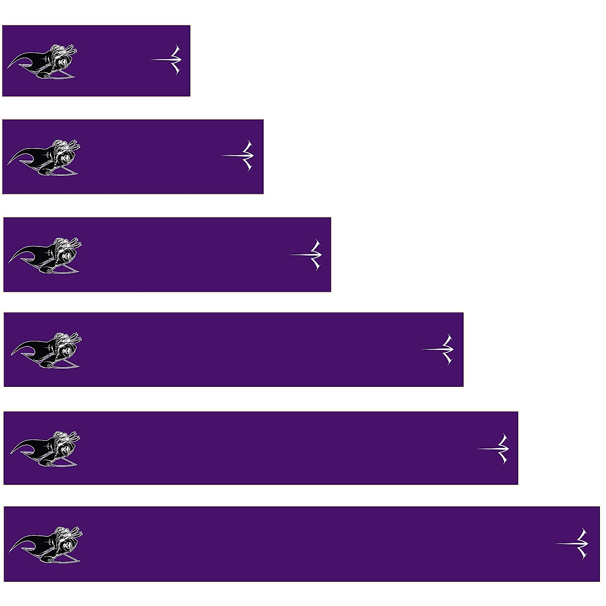 White Water Archery Laminated Purple Reaper Solid Colors 1 Arrow Wraps 15 Pc Choose Length Width (9, 1.4)