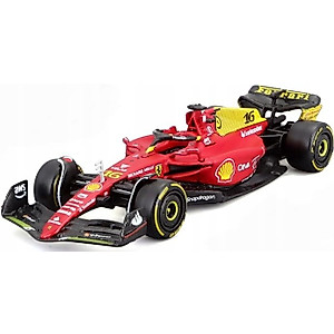 F1-75#16 Charles Leclerc Giallo Modena 2nd Place Formula One F1 Italian GP (2022) "Formula Racing Series 1/43 Diecast Model Car by Bburago 36832CLMZ