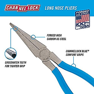 CHANNELLOCK HD-1 Ultimate 4-Piece Pliers Set | Made in USA | Forged High Carbon Steel | Includes Tongue & Groove, Diagonal Cutting, Long Nose and Slip Joint Pliers