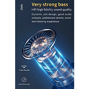 for Samsung Galaxy A50s True Wireless Earbuds Bluetooth 5.1 Headset Touch Control with LED Digital Display Charging Case, Noise Cancelling Earbuds with Mic