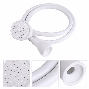 44.5in long Portable Sink Hose Faucet Sprayer,Shampoo Sprayer Handheld Hose Faucet Shower Head Spray Hose for Bathing Baby,Pets Shower, Washing Hair,Rinsing Vegetables