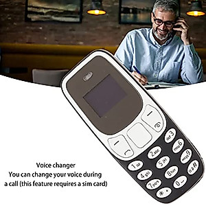 2023 New 2G Mobile Phone for Seniors, Kids Cellphone Dual SIM Card Unlocked, Worlds Smallest Phone, 380mah Battery for 20 Hours Standby,GSM 2G 850 900 1800 1900MHZ (Black)