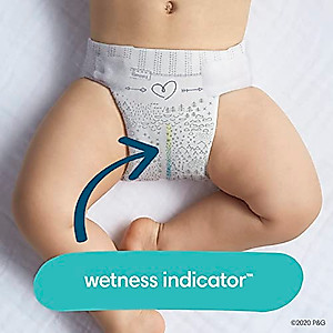 Diapers Size 0/Newborn, 76 Count - Pampers Pure Protection Disposable Baby Diapers, Hypoallergenic and Unscented Protection, Super Pack (Packaging & Prints May Vary)