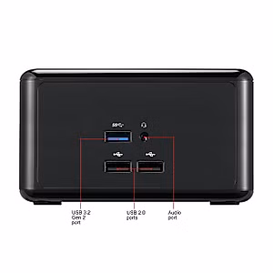 ASRock AMD Ryzen Embedded CPU Barebone SoC Dual GLAN Support Triple Displays Mini/Booksize Barebone System Model 4X4 BOX-V1000M