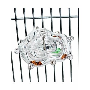 Featherland Paradise | Tilt A Wheel Cage Mount Bird Toy and Treat Dispenser | Creative Foraging Systems