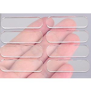 Clear Cabinet Door Bumpers，Rubber Bumpers Self Adhesive Bump Stopper Door Slam Preventer Strip(35x10x2mm, 16pcs)