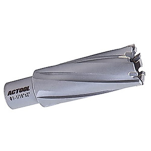ACTOOL 1-1/16'' Diameter x 2'' Depth of Cut Carbide Tipped TCT ANNULAR Cutter with 3/4'' Weldon Shank