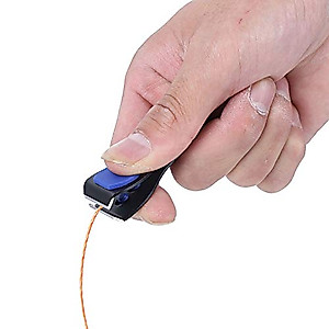 Mxzzand Fishing Line Cutter, Fish Tackle Tool Portabl Portable Fishing Line Cutter Fishing Tackle with Key Chain for Fly Fishing Accessories for Outdoor