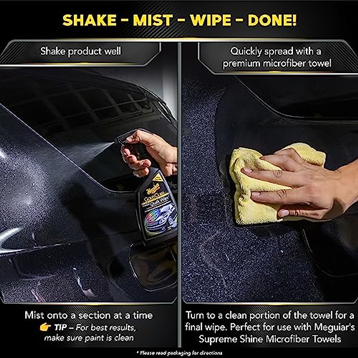 Meguiar's G7716 Gold Class Carnauba Plus Premium Quick Wax - 16 Oz Spray Bottle