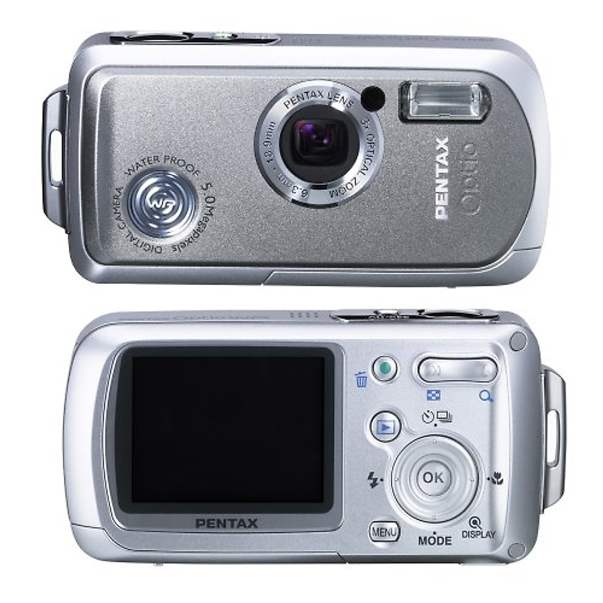 Pentax Optio WP 5MP Waterproof Digital Camera with 3x Optical Zoom