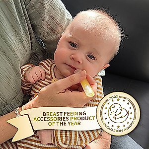 haakaa Colostrum Collector with Storage Case Set, Included 1 pc Reusable Cotton Wipe and Storage Box (0.1oz/4ml, 6 pcs)