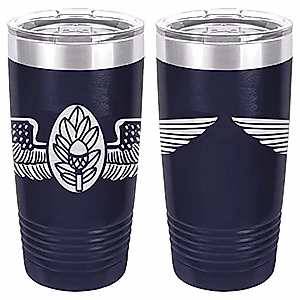 USAMM Navy Naval Flight Surgeon Badge Laser Engraved 20oz Tumbler (Navy)