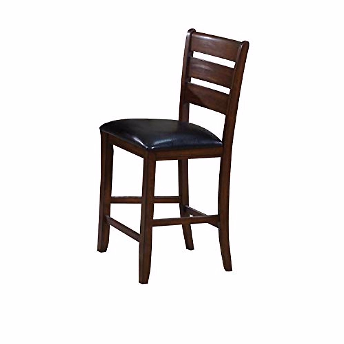 Acme Urbana Counter Height Chair in Black and Cherry (Set of 2)
