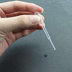 TAODAN 100PCS 0.2ml Capacity Disposable Graduated Pipettes Polyethylene Droppers Pipettes Suitable for Test Lab Chemistry Electronics Liquids