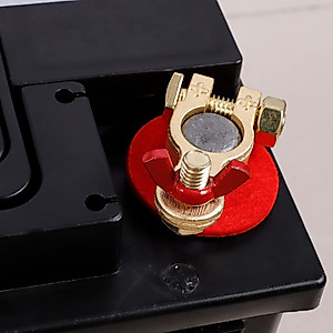 SINGARO Car Battery Terminal Connector, Pure Copper Cable End Top Post Clip Positive and Negative Pole, Applicable to Automobile, Truck, RV and Yacht Accessories