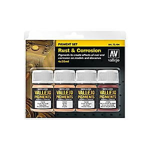 Vallejo Rust & Corrosion Pigment Set 4 x 35ml Paint