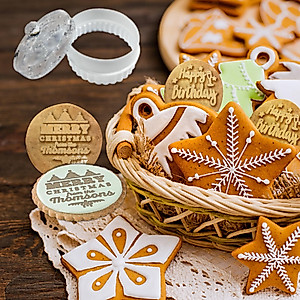 Personalized Cookie Stamp Baby Shower with Logo Family Name Custom Cookie Cutter and Stamp for Baking 3d Raised Design