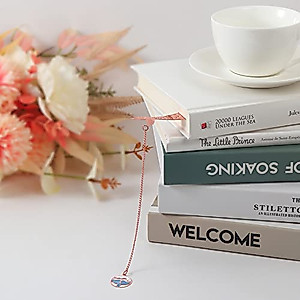 Phineon Metal Whale Bookmark Birthday Gift for Readers Librarian Book Lovers Bookworm Brass Book Marks Mothers Day Christmas Valentine's Day Gifts for Teachers Students Lady