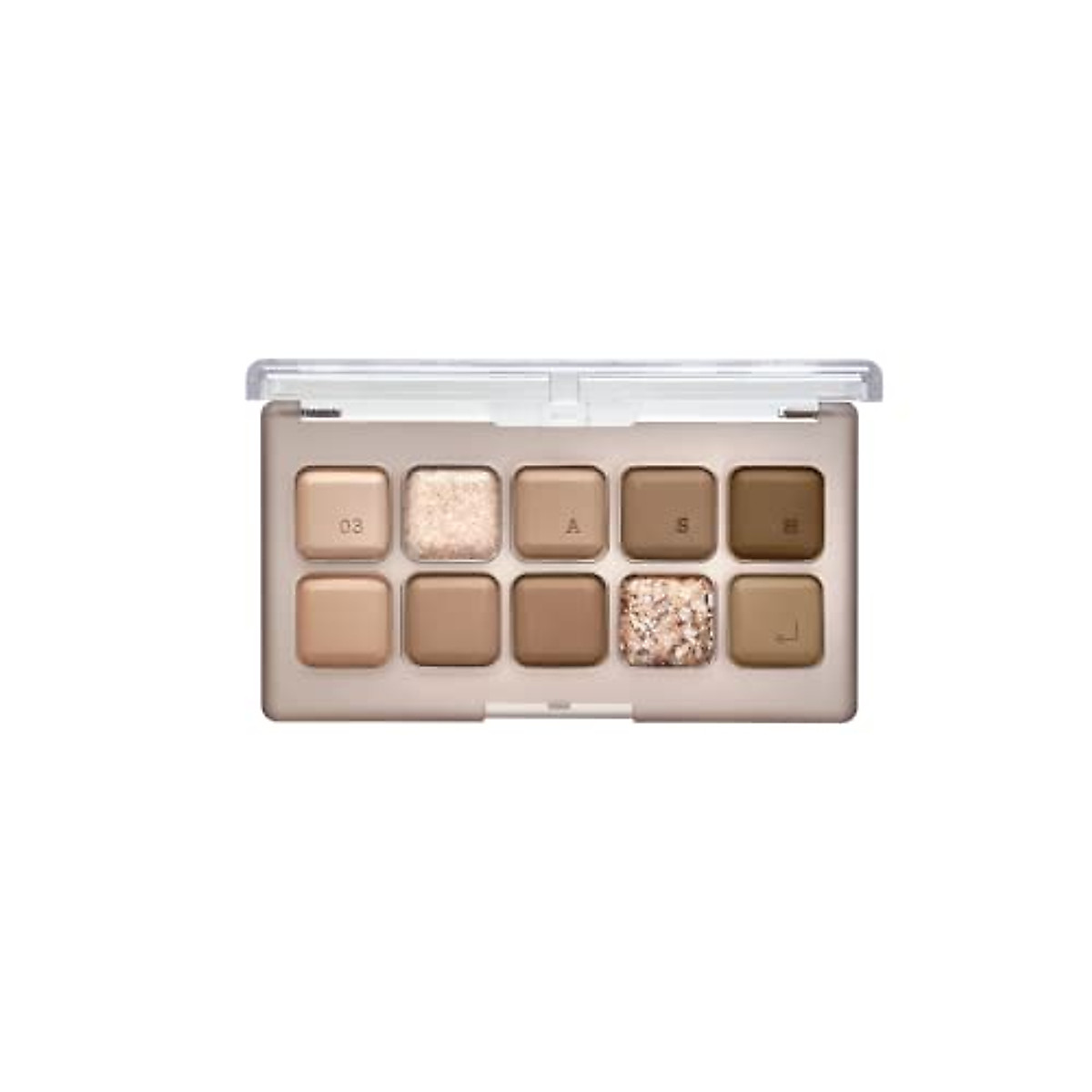 lilybyred Mood keyboard eyeshadow palette | Soft neutral ash color, Long-Wearing, glitter, Clear watercolor | Palette With Easy Color Matching For All | K-beauty (03#Ash Beige)