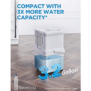 Midea Cube 20 Pint Dehumidifier for Basement and Rooms at Home for up to 1,500 Sq. Ft., Smart Control, Works with Alexa (White), Drain Hose Included, ENERGY STAR Most Efficient 2022