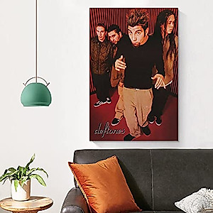SDFGO Deftones Band Deftones Band Canvas Art Poster and Wall Art Picture Print Modern Family Bedroom Decor Posters 12x18inch(30x45cm)