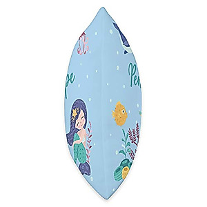 Mermaid Penelope Name Gifts Penelope Name Gift Girls Mermaid Bedroom Decor Throw Pillow, 18x18, Multicolor
