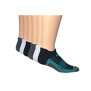 RONNOX Men's 12-Pairs Low Cut Running & Athletic Performance Socks Large/X-Large MRLT01-AB-XL